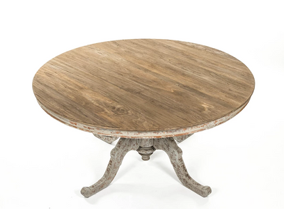 Zentique Provence Round Dining Table | Seats 4 to 6 | LI-S8-25-01 ...