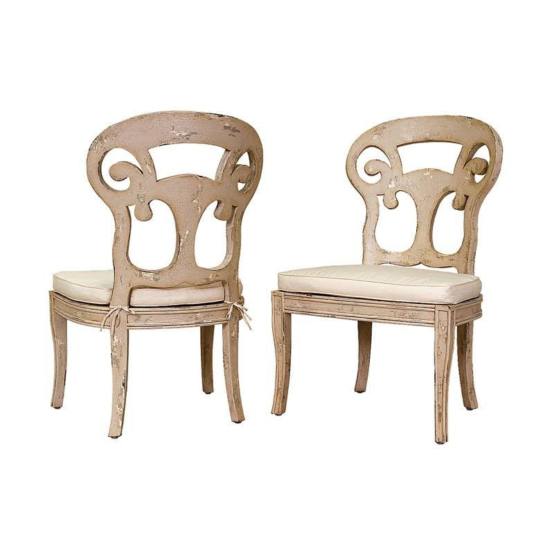 Guildmaster Verona Club Side Chairs, Crossroads Rosa | Dining Chairs ...