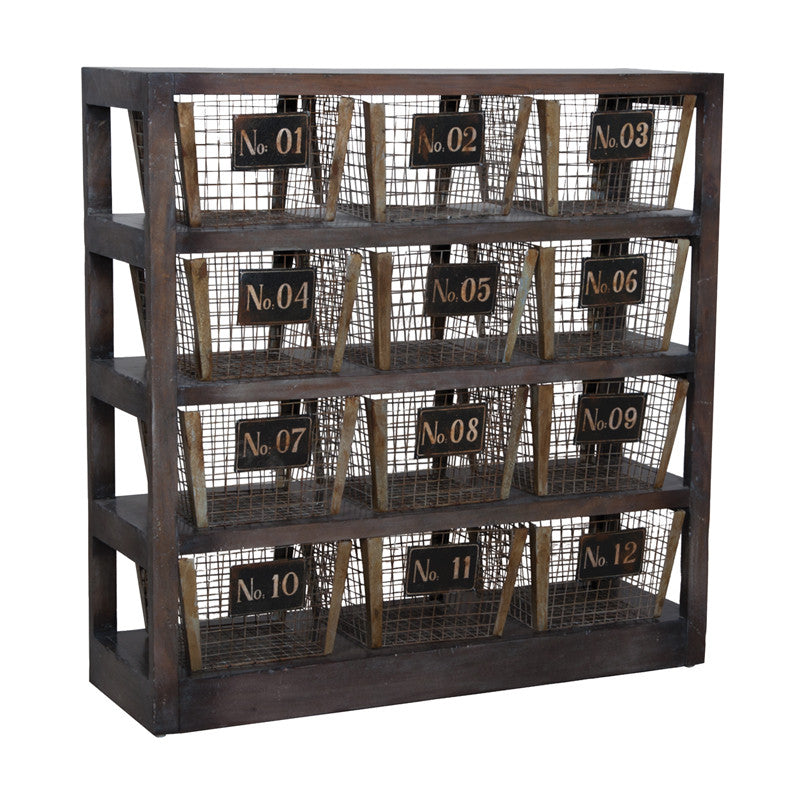 Guildmaster Basket Shelves, Mahogany | Industrial Chic | Shelving ...